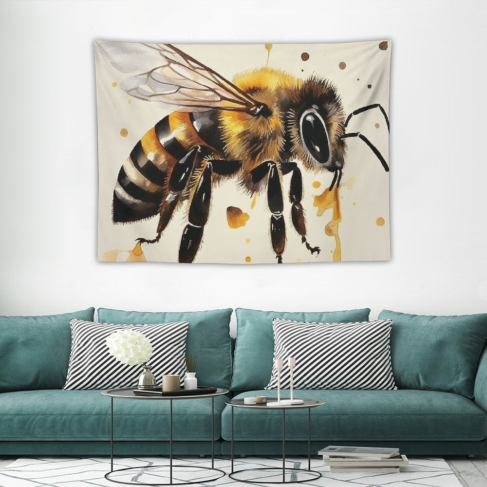 COMIO Bee Tapestry Bumblebees Country Watercolor Animal Big Honey ...