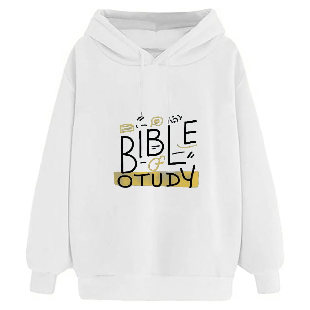 COMIO Bible Study Hub Logo Funny Sarcastic Adult Humor Pullover Hoodie ...