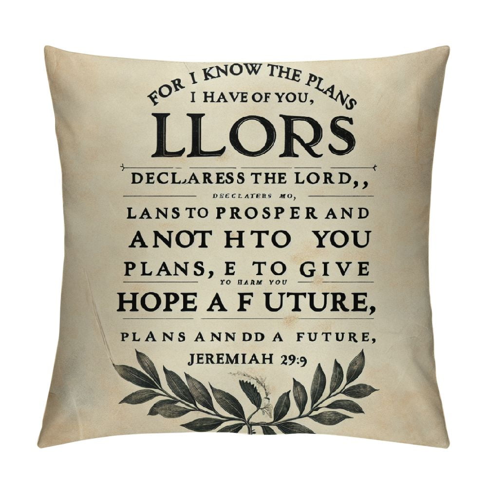 YANMS Bible Verse Pillow Covers Cushion Case, Christian Gifts ...