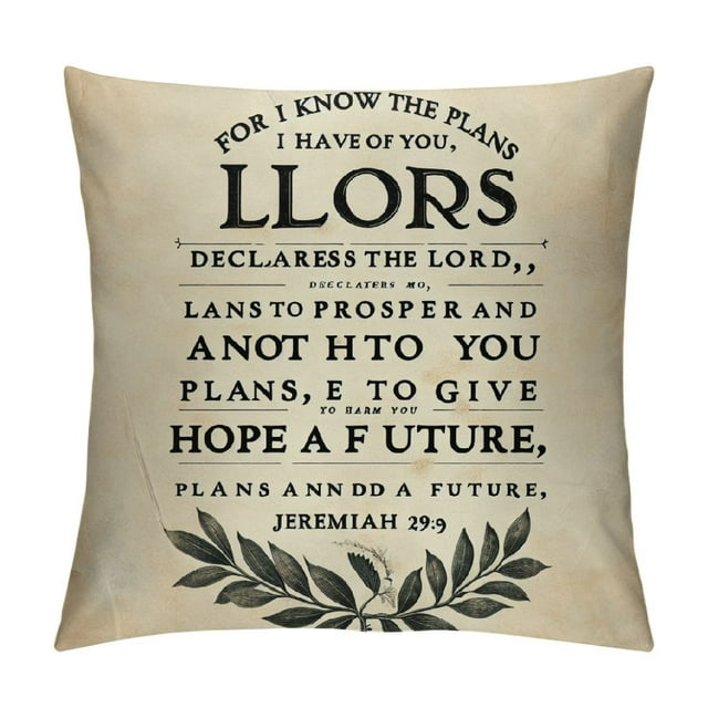 YANMS Bible Verse Pillow Covers Cushion Case, Christian Gifts ...