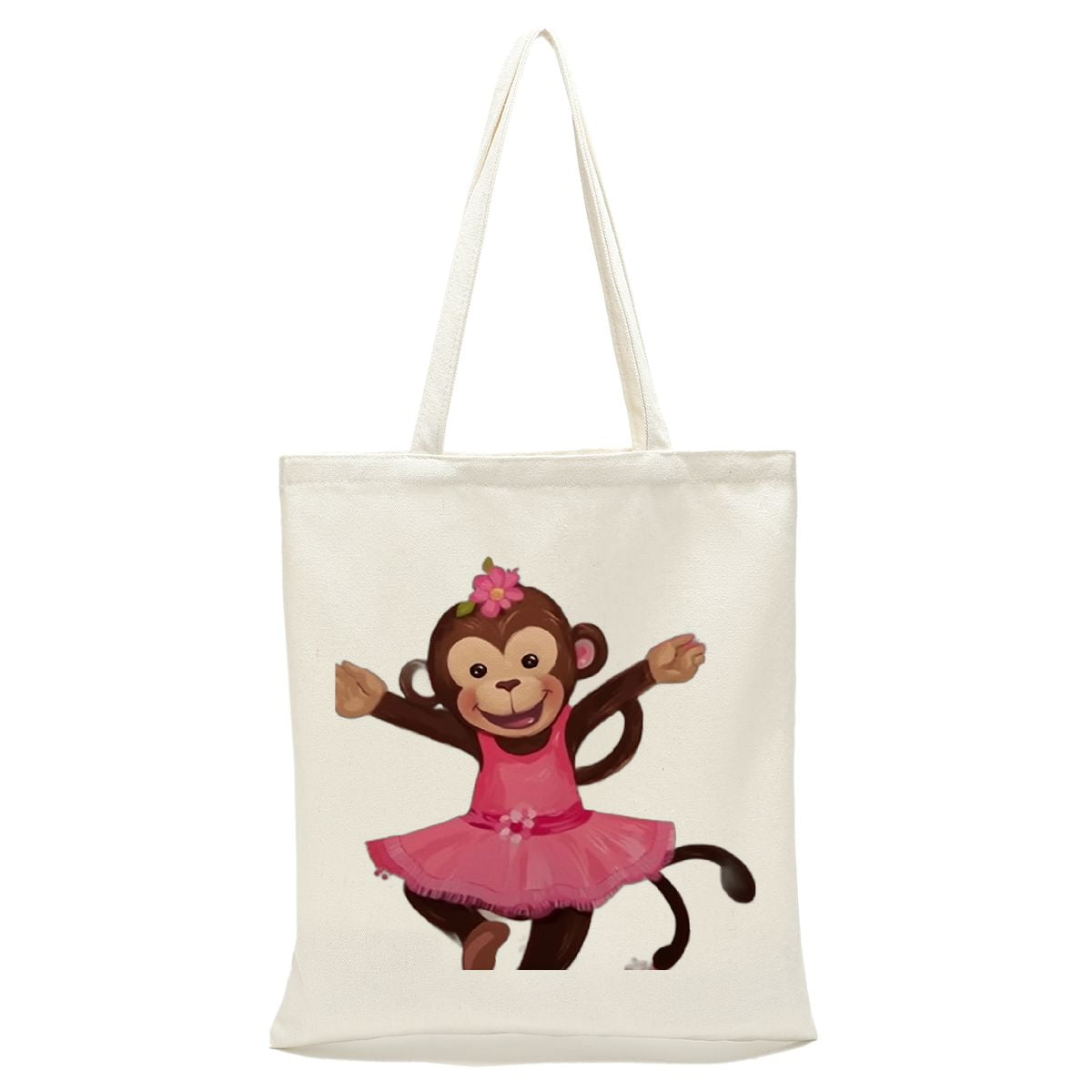 COMIO Big Sister Monkey Tote Bag Canvas Tote - Walmart.com