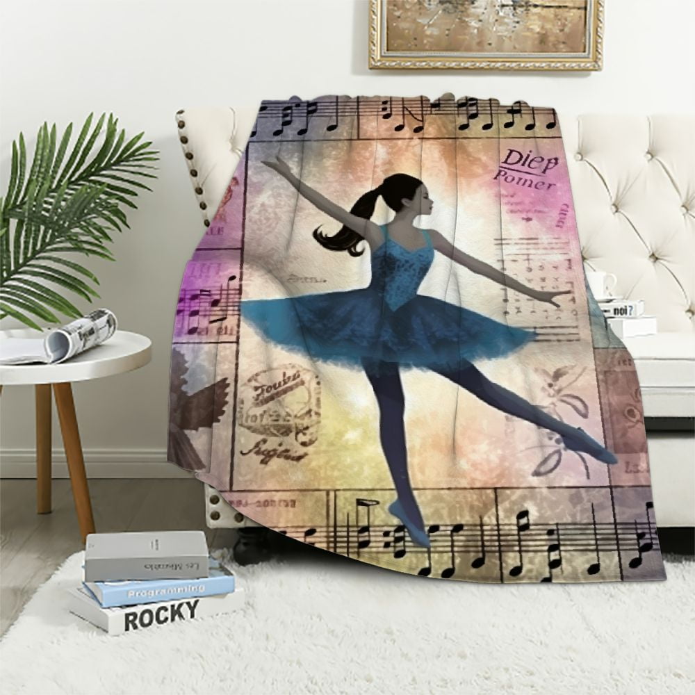 COMIO Blanket Just Dance Blanket for Bed Dancer Flannel Throw Blanket ...