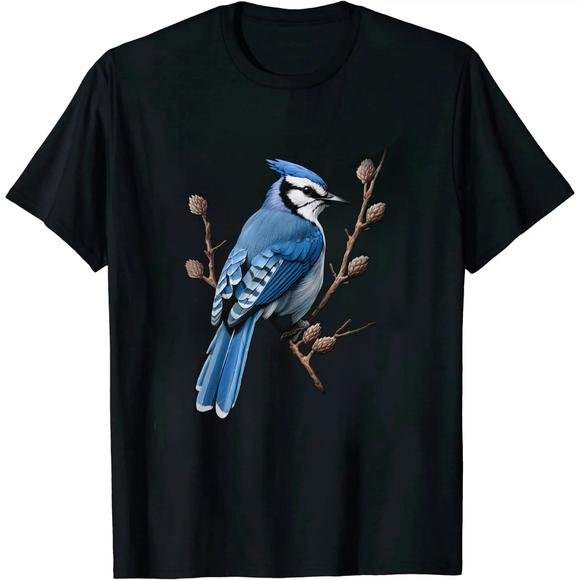 COMIO Blue Jay Bird T-Shirt - Walmart.com