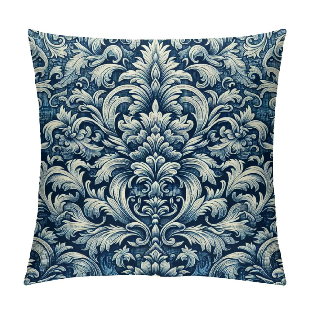 COMIO Blue Throw Pillow Covers - Blue Pillow Covers, Decorative Blue ...