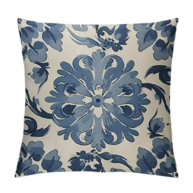 COMIO Blue Throw Pillow Covers - Blue Pillow Covers, Decorative Blue ...