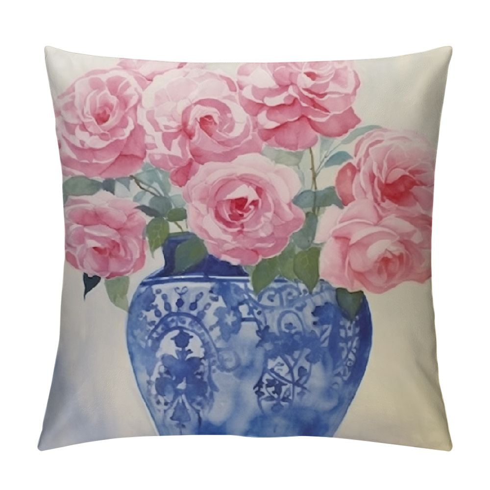 Comio Blue And White Pillow Covers Chinoiserie Pillow Cover
