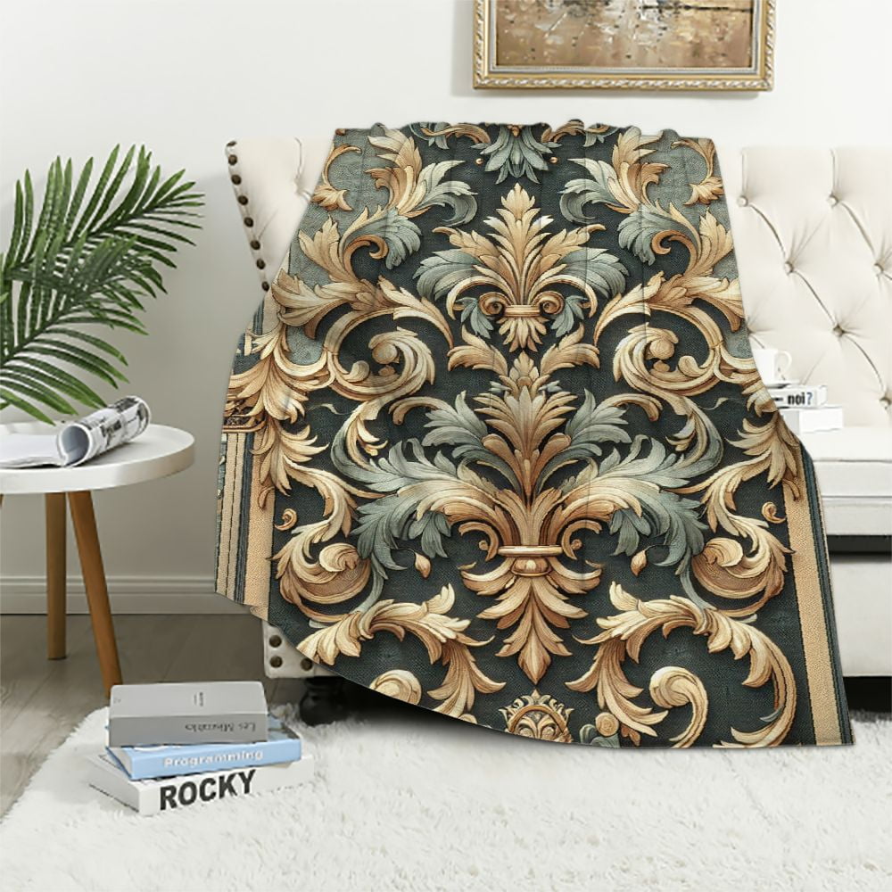 COMIO Bohemian Tribal Throws Blankets Reversible Colorful Red Blue Boho ...