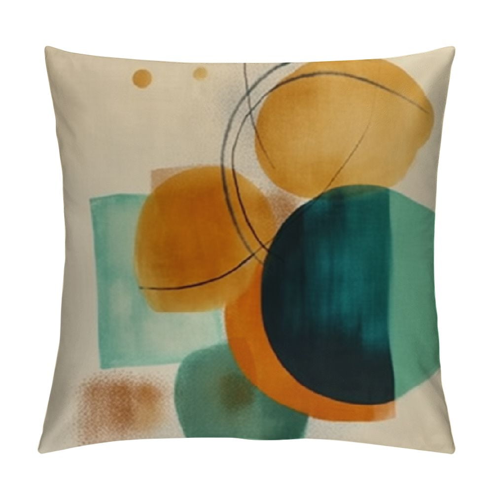 COMIO Boho Abstract Art Mid Century Modern Throw Pillow Covers Sage ...