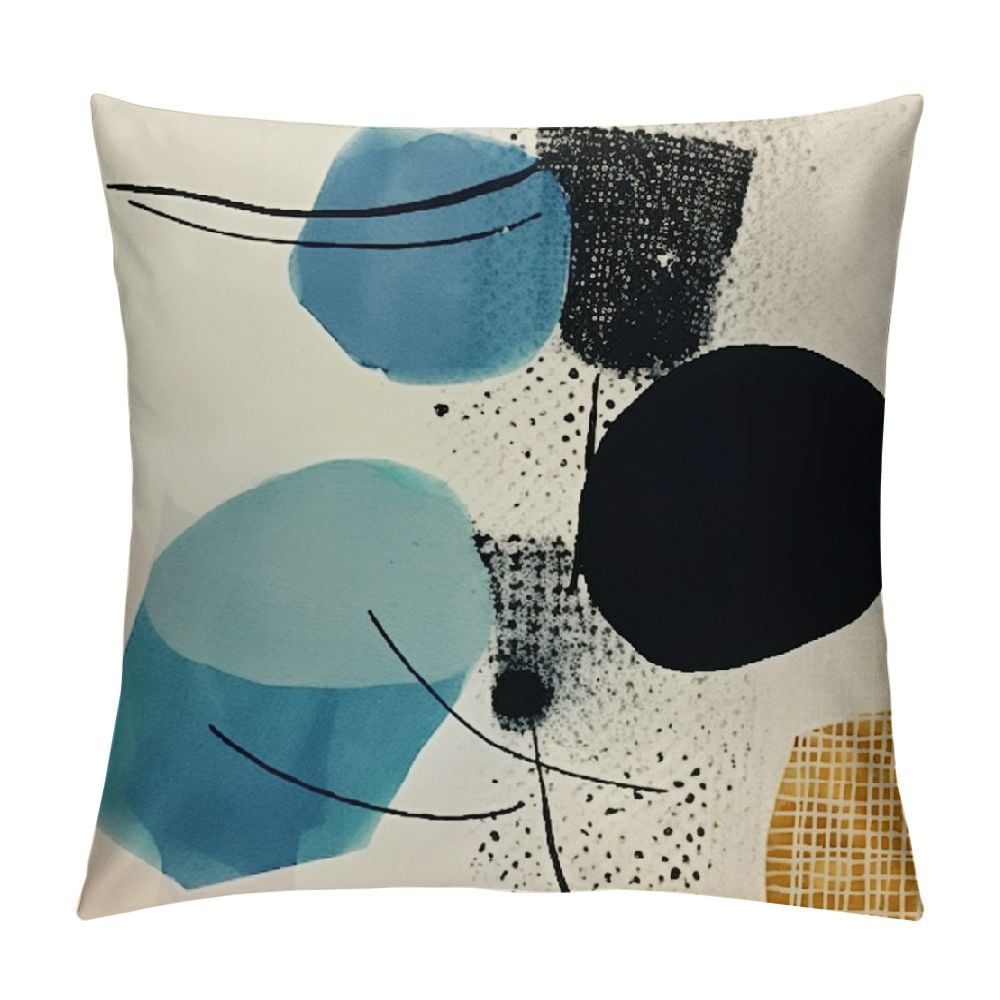 COMIO Boho Abstract Pillow Covers Accent Mid Century Modern Geometric ...