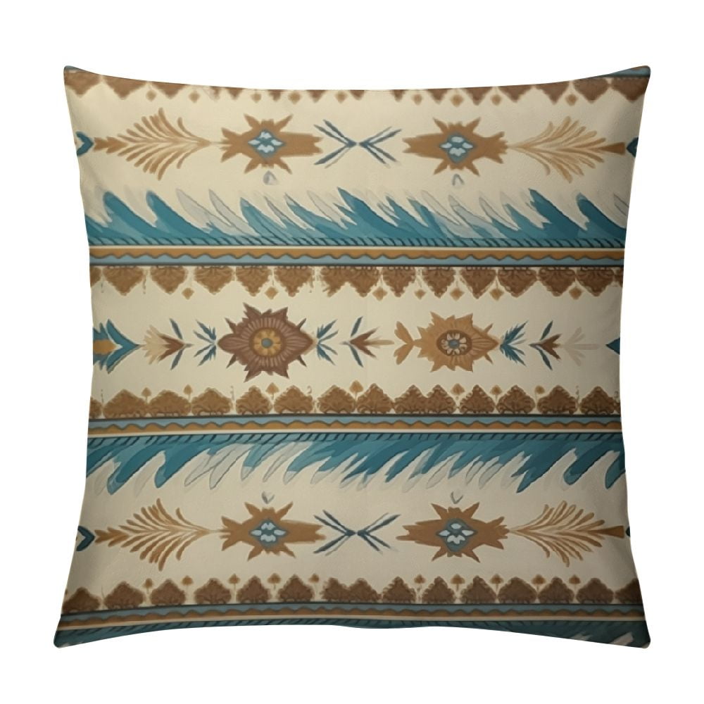 COMIO Boho Southwestern Pillow Covers - Tribal Geometric Aztec Design ...