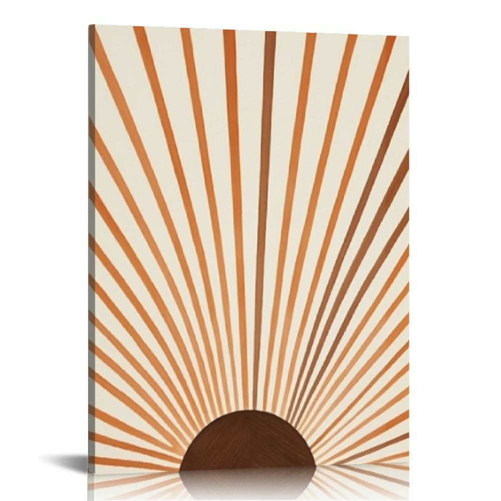 COMIO Boho Sun Canvas Pictures Wall Art Decor,Boho Wall Art,Boho Office ...