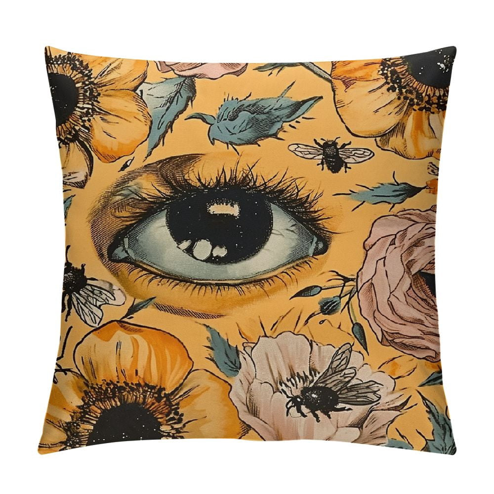 COMIO Boho Throw Pillow Covers Soft Short Plush Decorative Pillowcase ...