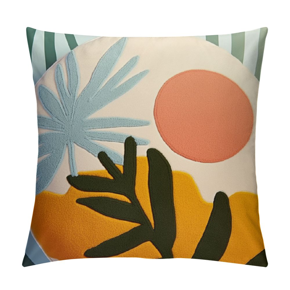 QZHH Boho Throw Pillow Covers Tufted Decorative Pillows for Bed Couch ...