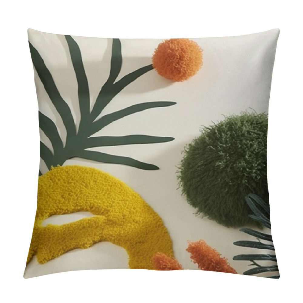 COMIO Boho Throw Pillow Covers Tufted Decorative Pillow Covers with ...