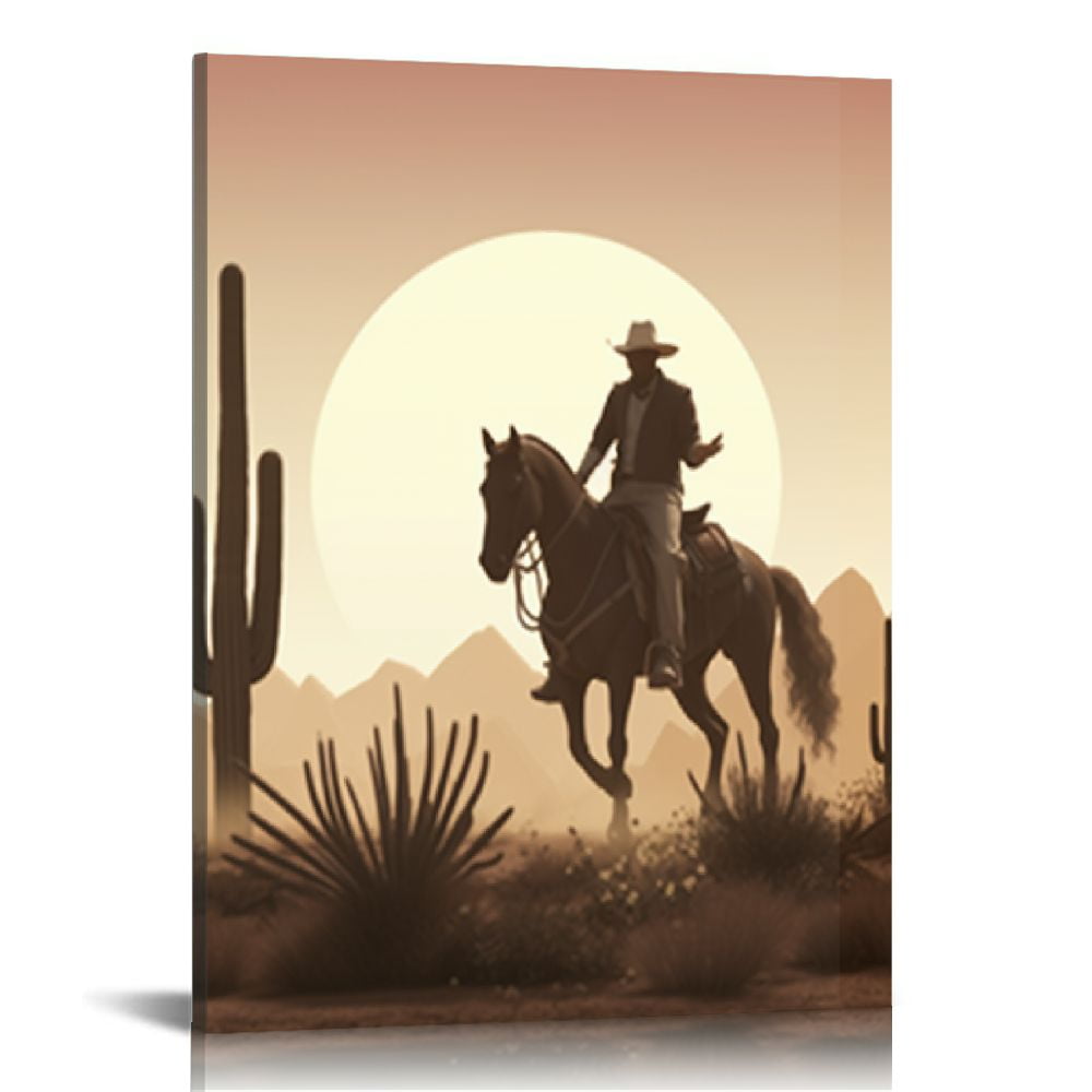 COMIO Boho Western Room Decor,Howdy Quote Sign Cowboy Wall Art Print ...