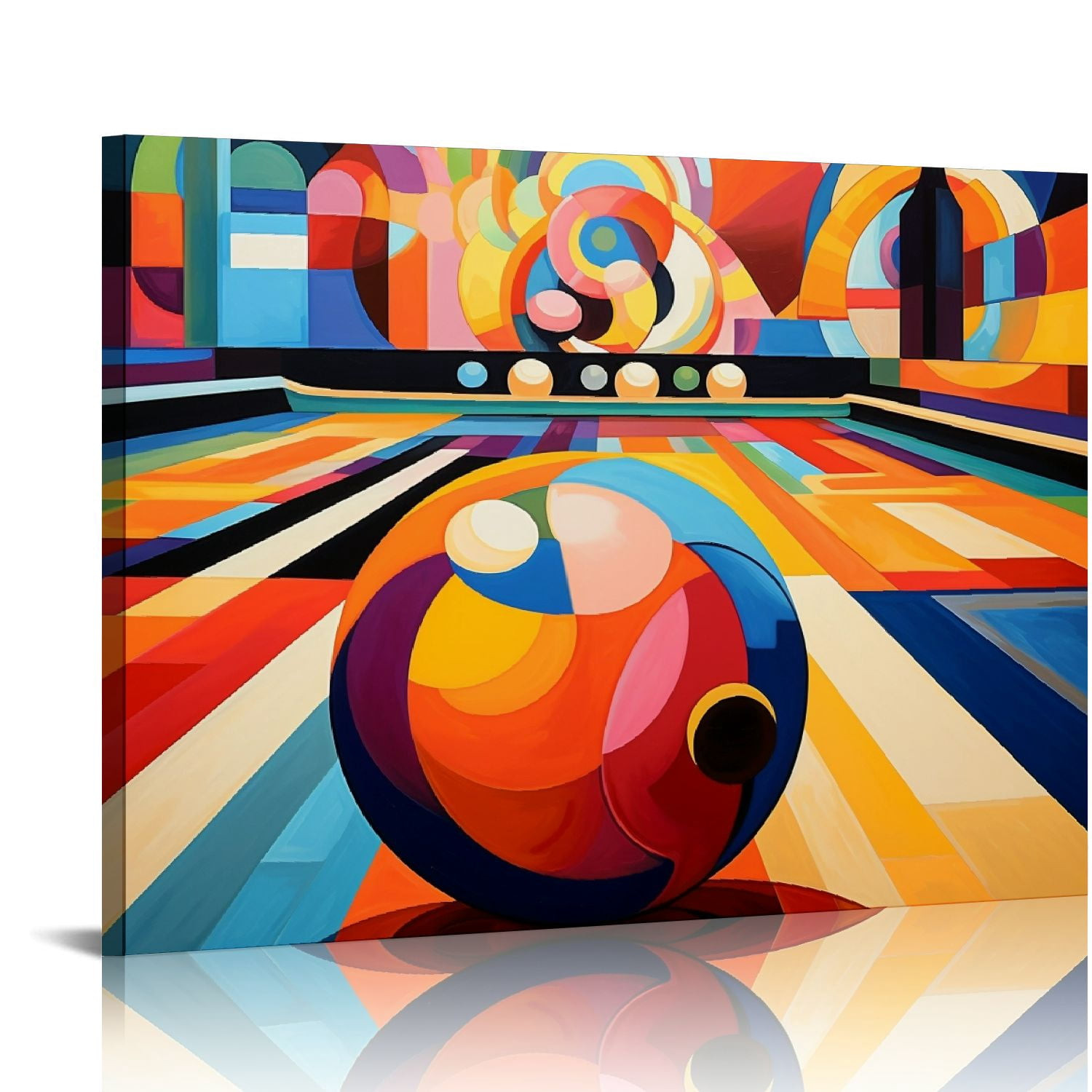 COMIO Bowling Ball Wall Art Canvas Painting Posters Decorative for ...