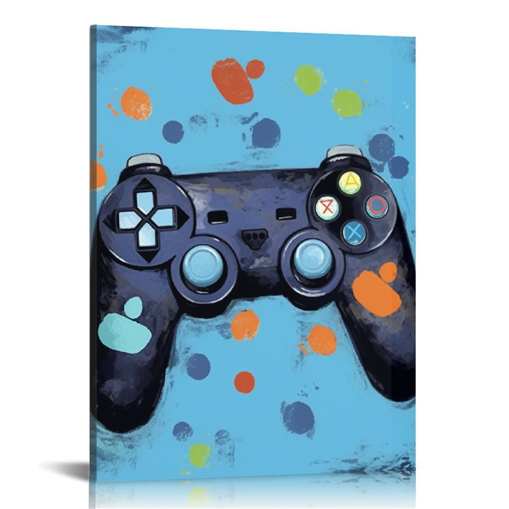 COMIO Boys Room Wall Art Prints Gamer Room Decor Video Gamepad Pictures ...