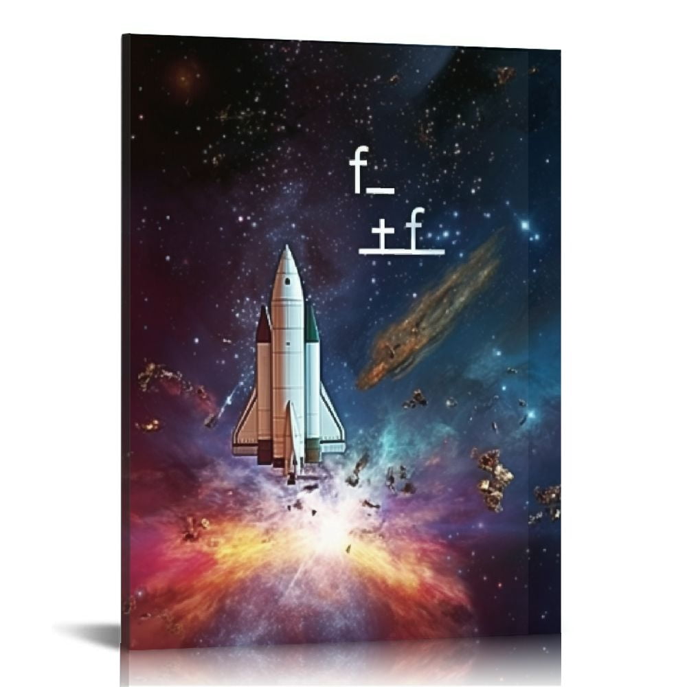 COMIO Brain Wall Art Galaxy Universe Space Wall Pictures Abstract ...
