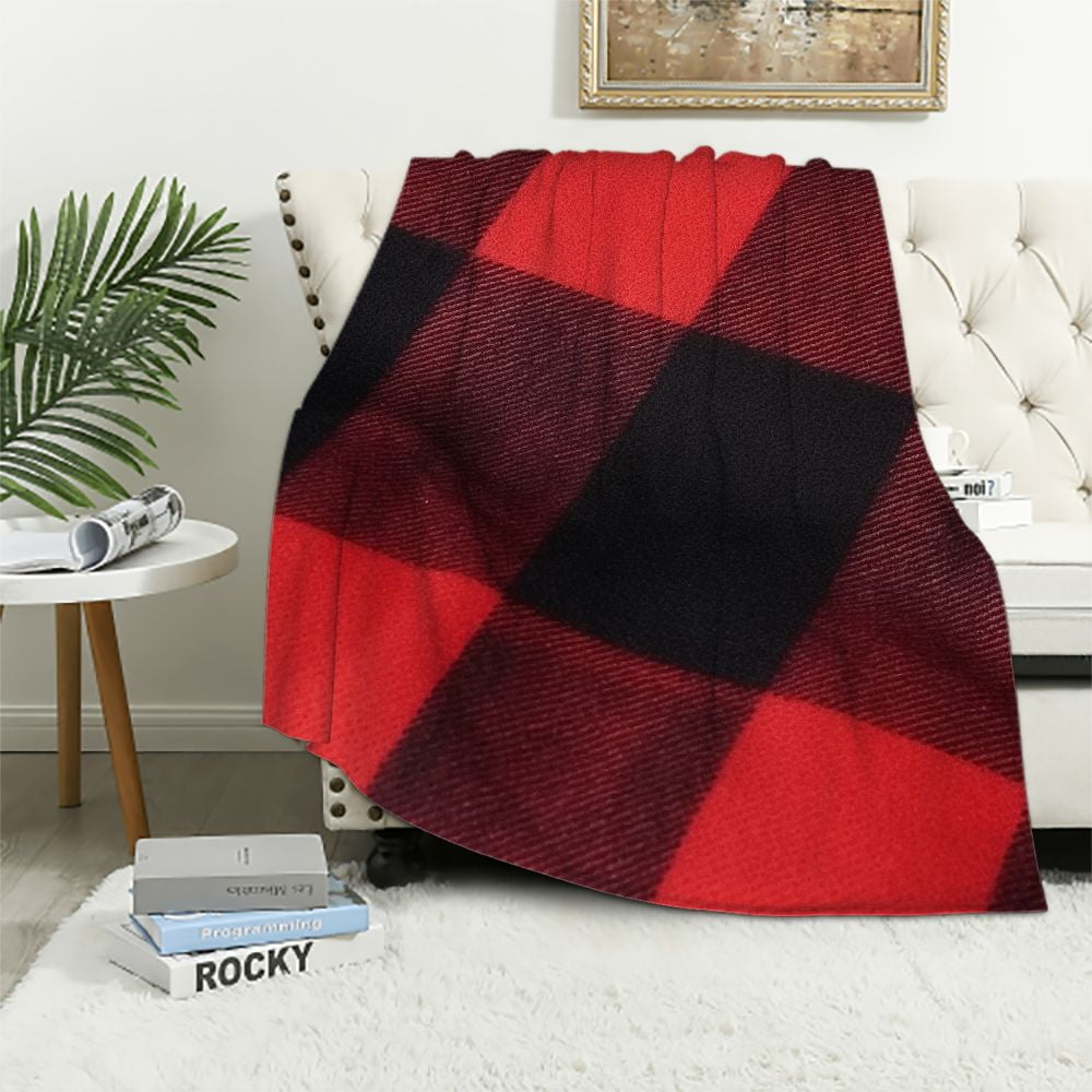 COMIO Buffalo Plaid Throw Blanket for Couch - Farmhouse Throw with ...