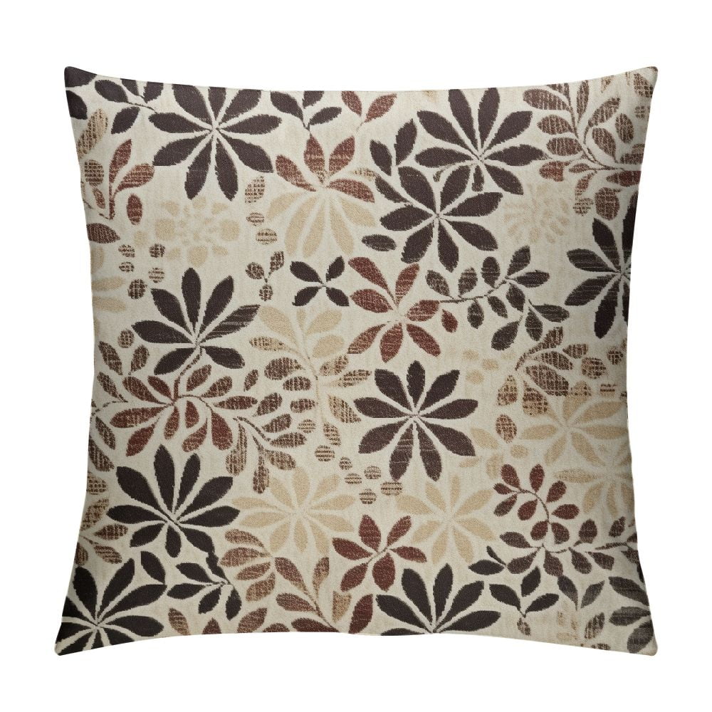 MLJA Burgundy Throw Pillow Covers Rustic Geometric Flower Decorative ...