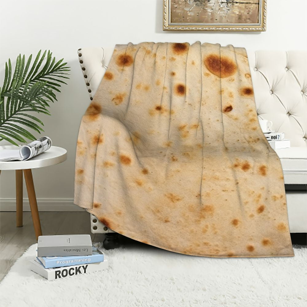COMIO Burritos Tortilla Throw Blanket, Double Sided Giant Flour Novelty ...