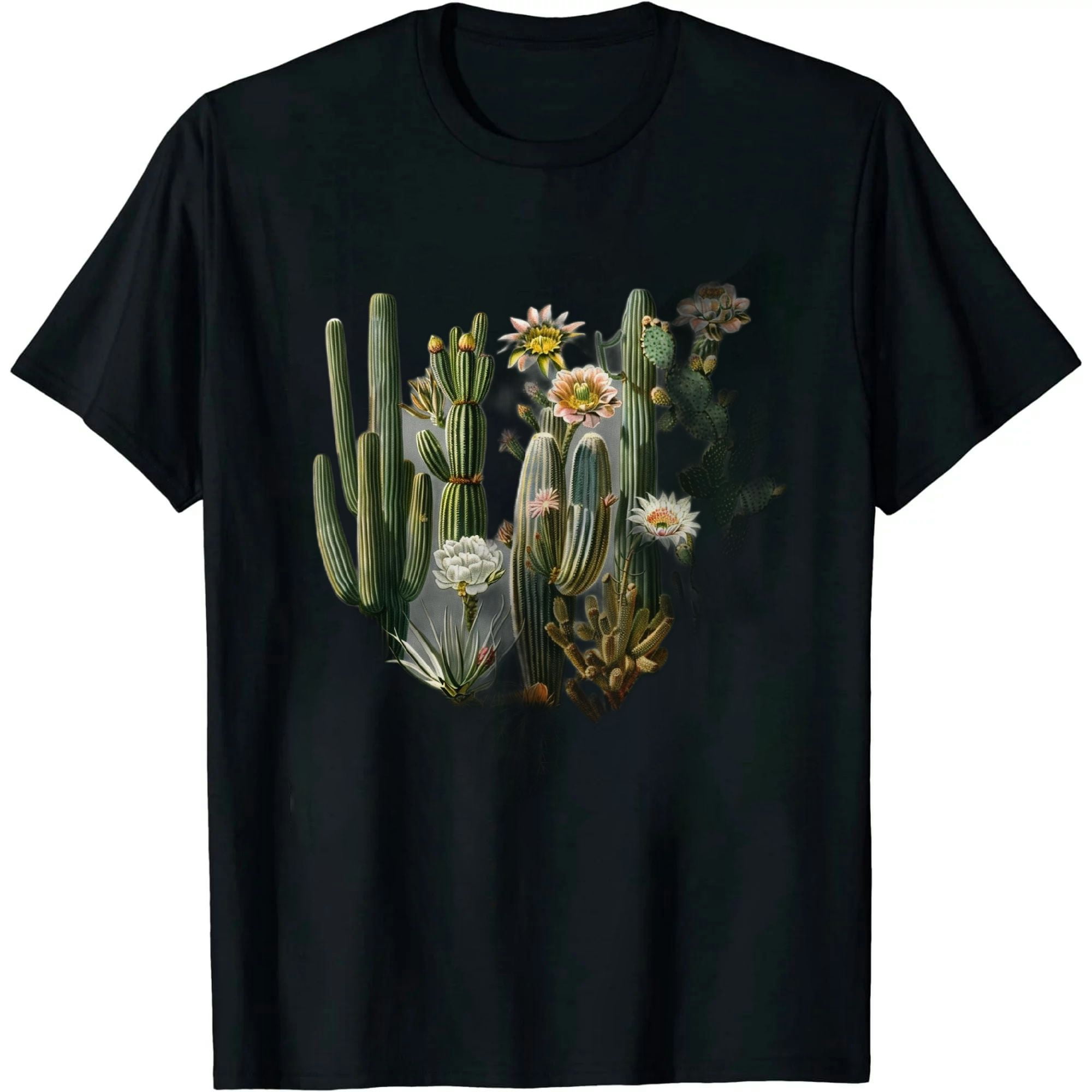 COMIO Cactus Succulent Plant Retro Vintage Cacti Botany Botanical T ...