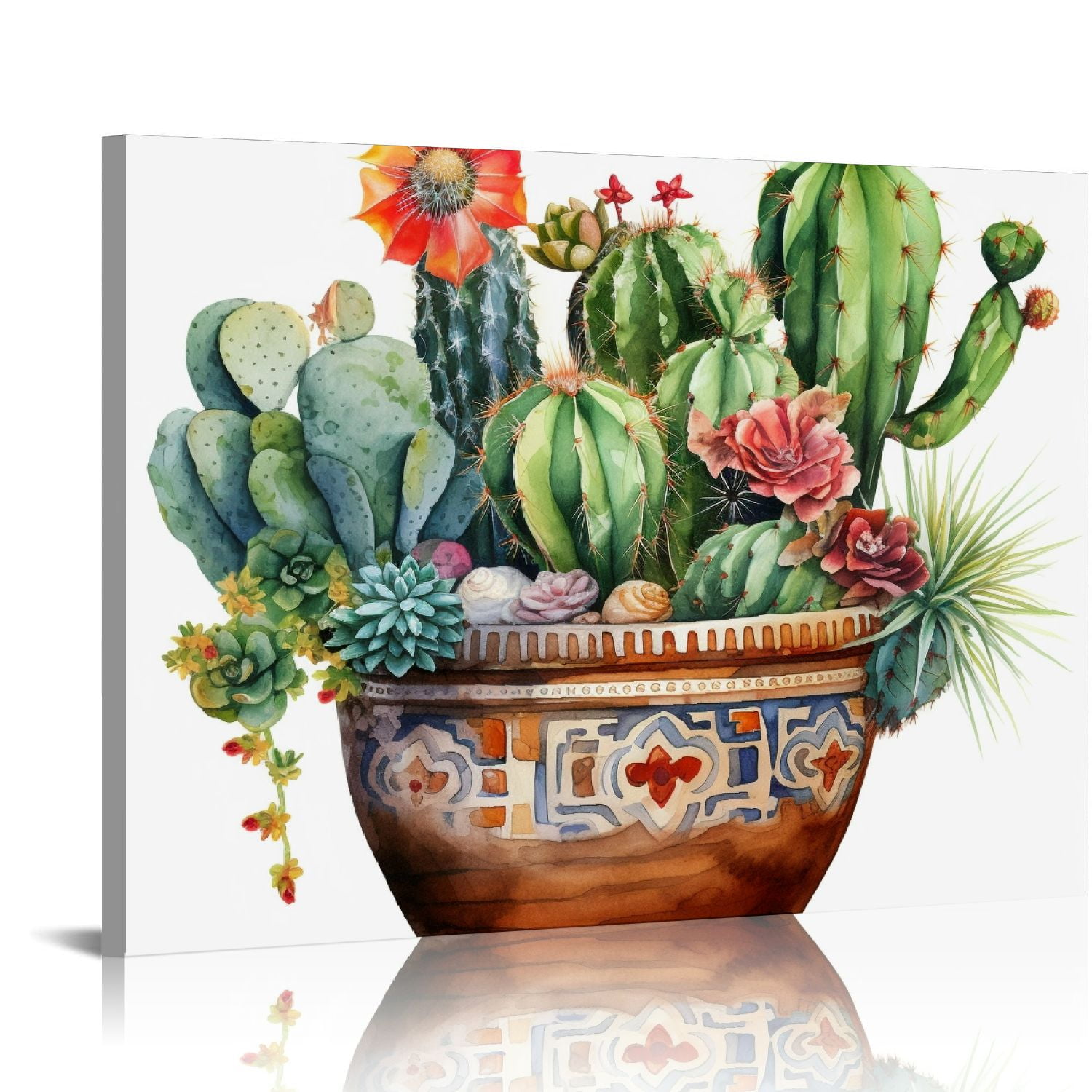 COMIO Cactus Wall Art Wall Decor Plants Art Cactus Home Furnishings ...