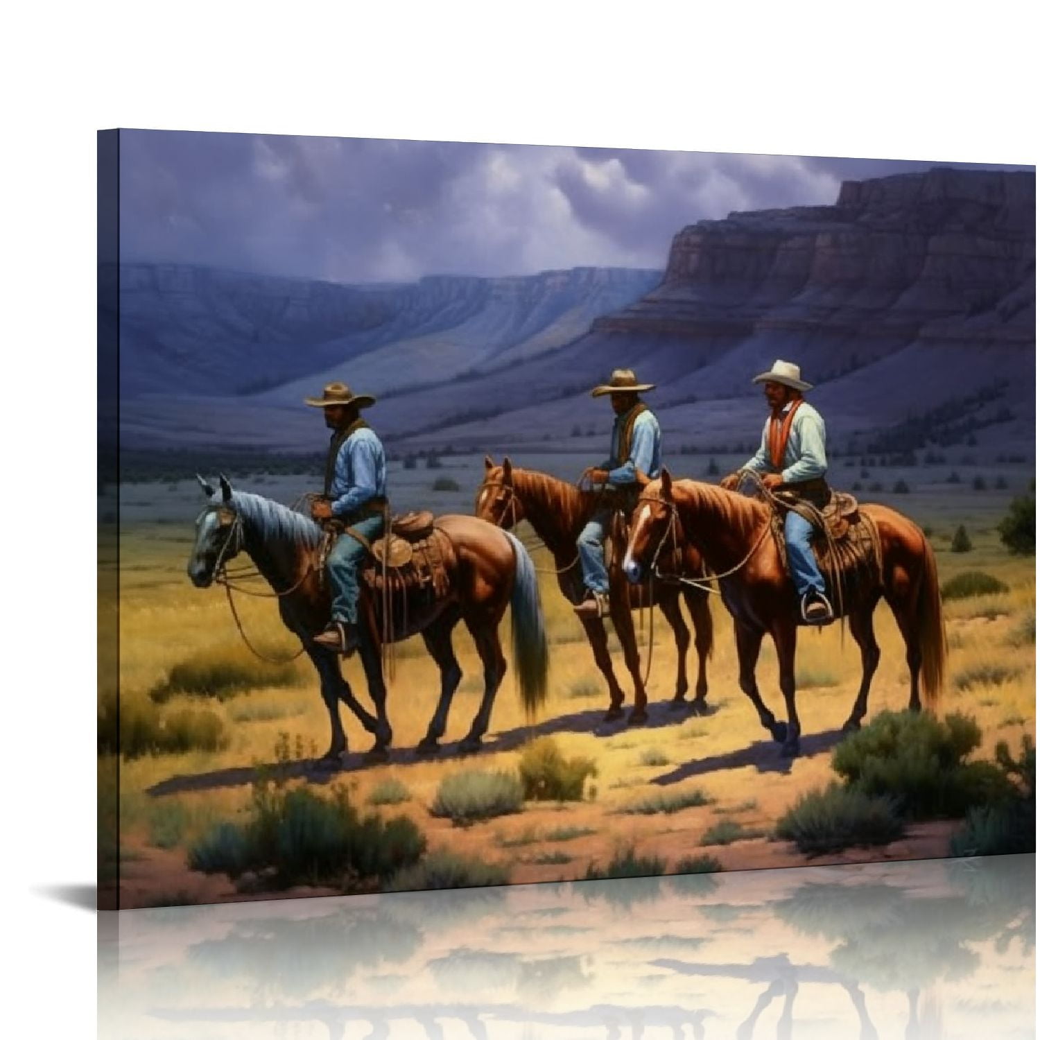 COMIO Canvas Animal Wall Art Modern Decorations Paintings Cowboys ...