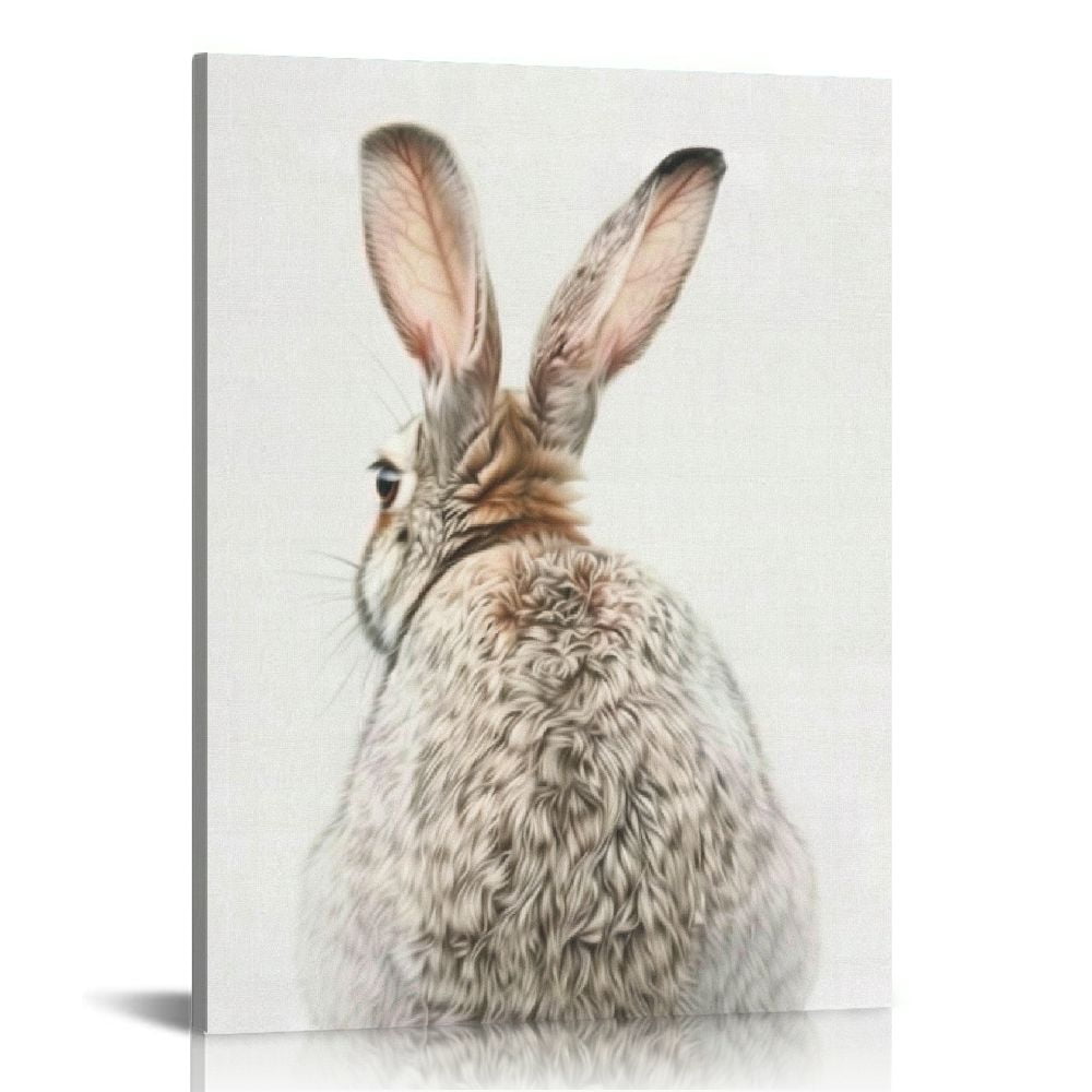 COMIO Canvas Bunny Wall Art Nursery Decor,Rabbit Pictures Wall Decor ...