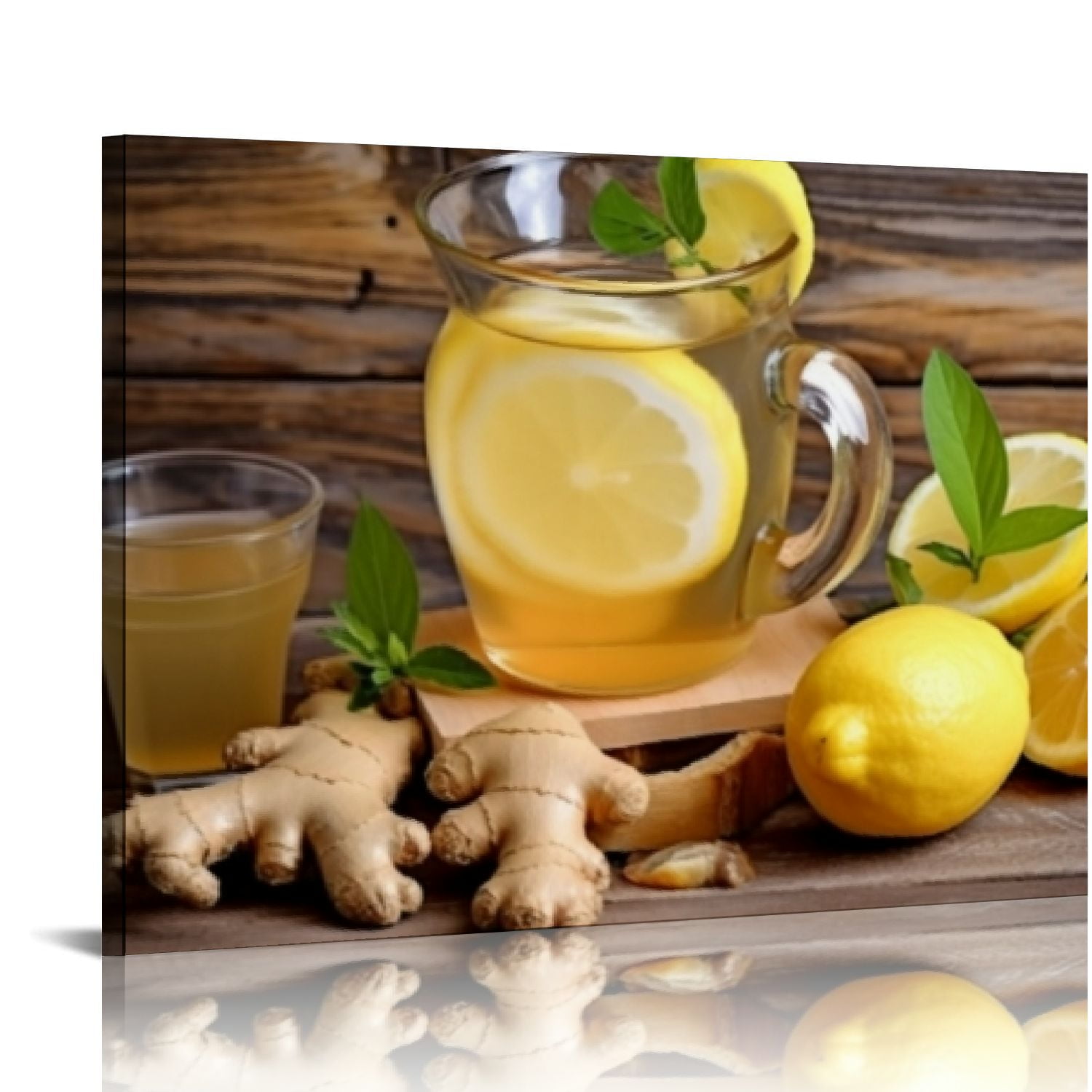 COMIO Canvas Print Picture Creative Bear Wall Art Painting Ginger Root ...