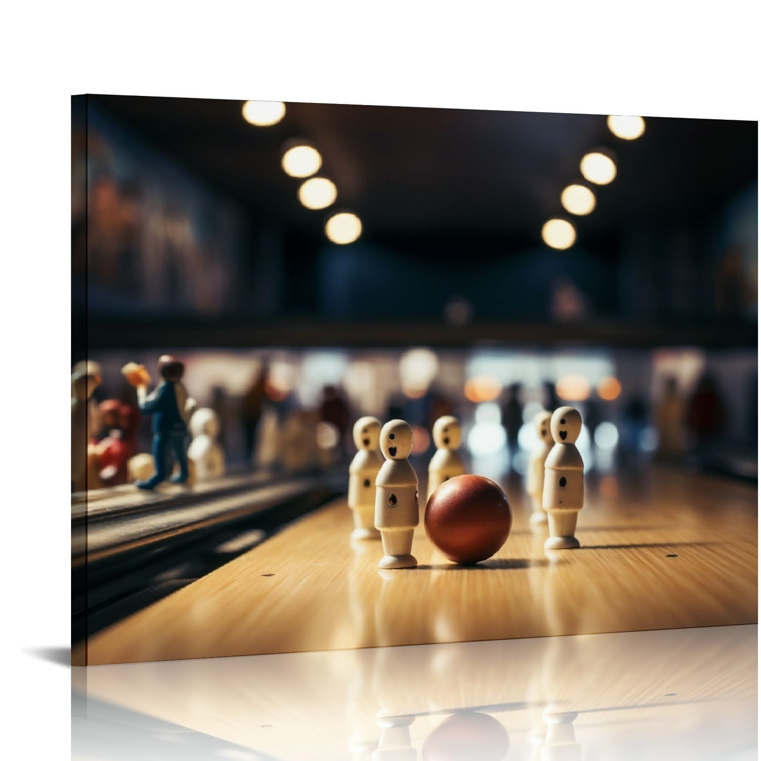 COMIO Canvas Print Pictures Wall Art Painting Bowling Ball Competition ...