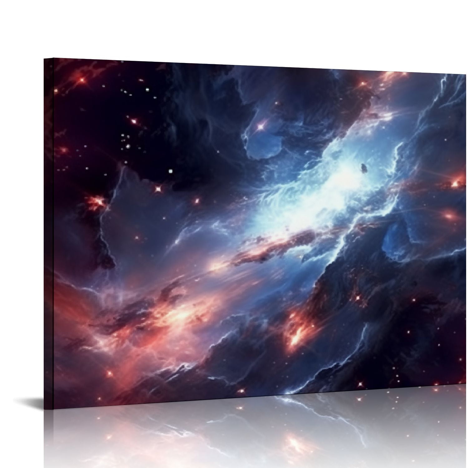 COMIO Canvas Print Wall Art Celestial Electric Star Nebula Galaxy ...