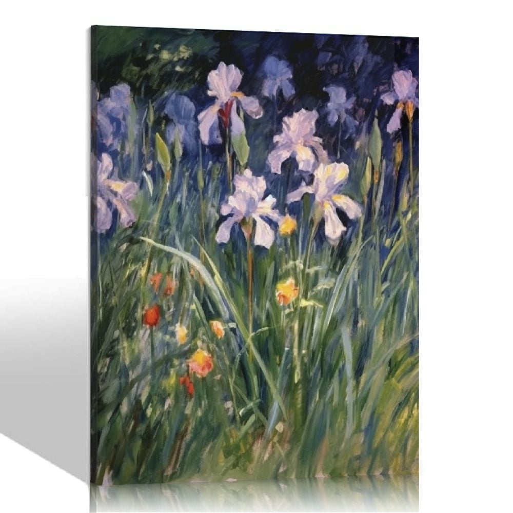 COMIO Canvas Print Wall Art Irises by Claude Monet Oil Paintings ...
