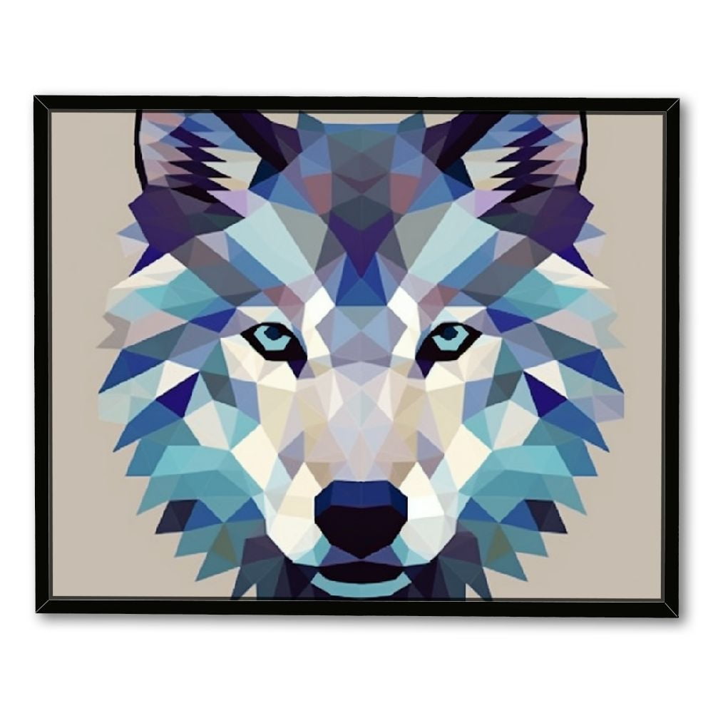 COMIO Canvas Print with Black Frame 16x12in / 20x16in Animal with ...