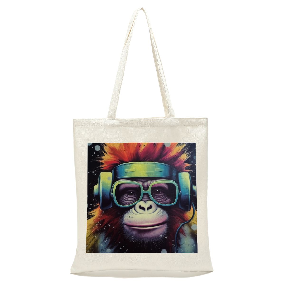 COMIO Canvas Tote Bag Graphic (Rock Ape) , Casual Tote Bag for Women ...