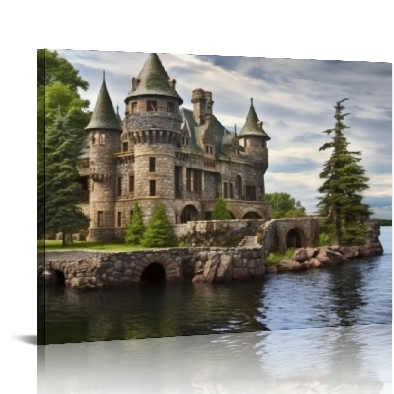 COMIO Canvas Wall Art Boldt Castle Posters Pictures Wall Decor ...