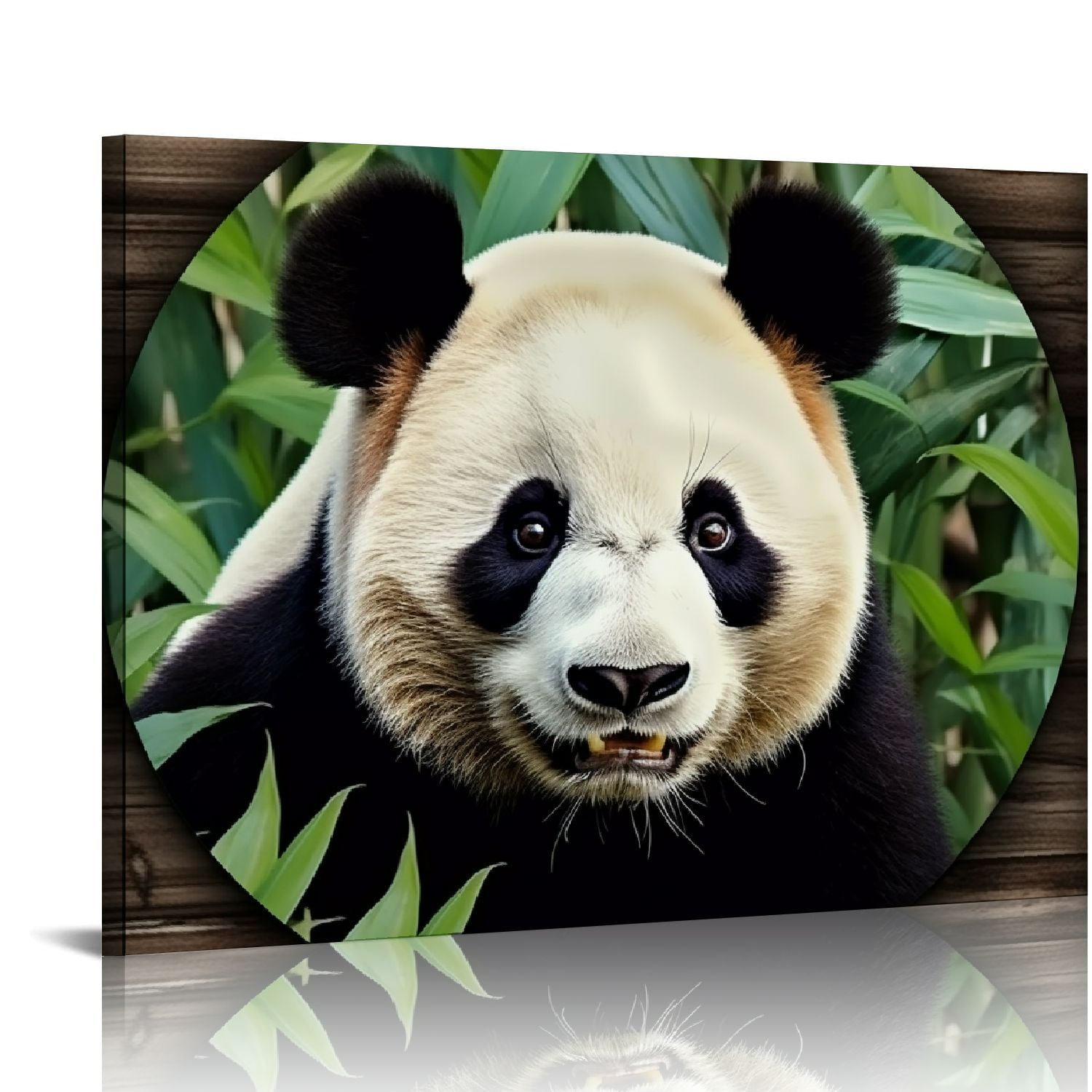 COMIO Canvas Wall Art Cute Panda Canvas Painting Wall Poster Decor for ...