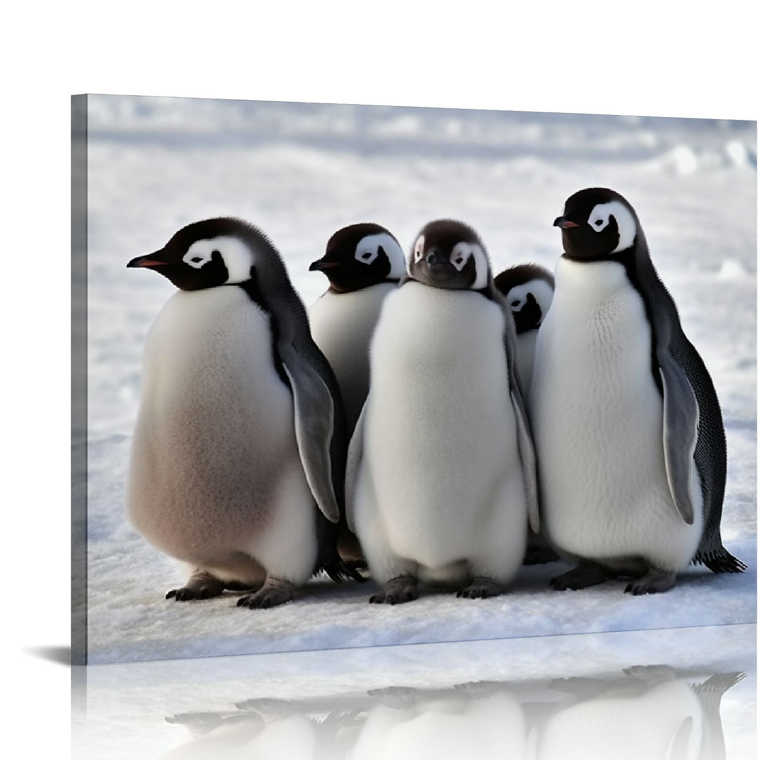 COMIO Canvas Wall Art Little Penguins Giclee Print Gallery Wrap Modern ...