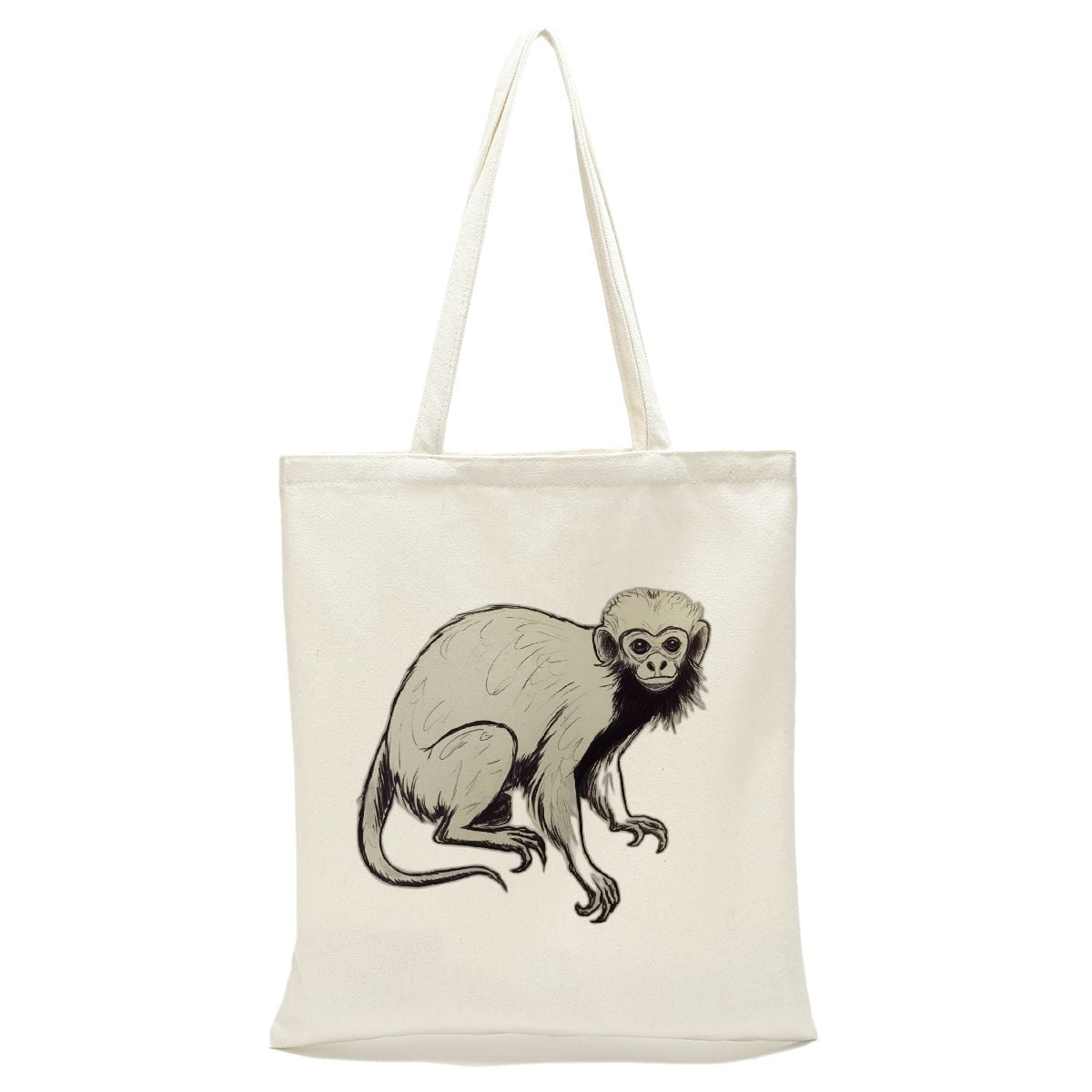 COMIO 'Capuchin Monkey' Premium Canvas Tote Bag - Walmart.com