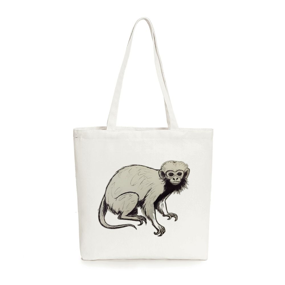 COMIO 'Capuchin Monkey' Premium Canvas Tote Bag - Walmart.com