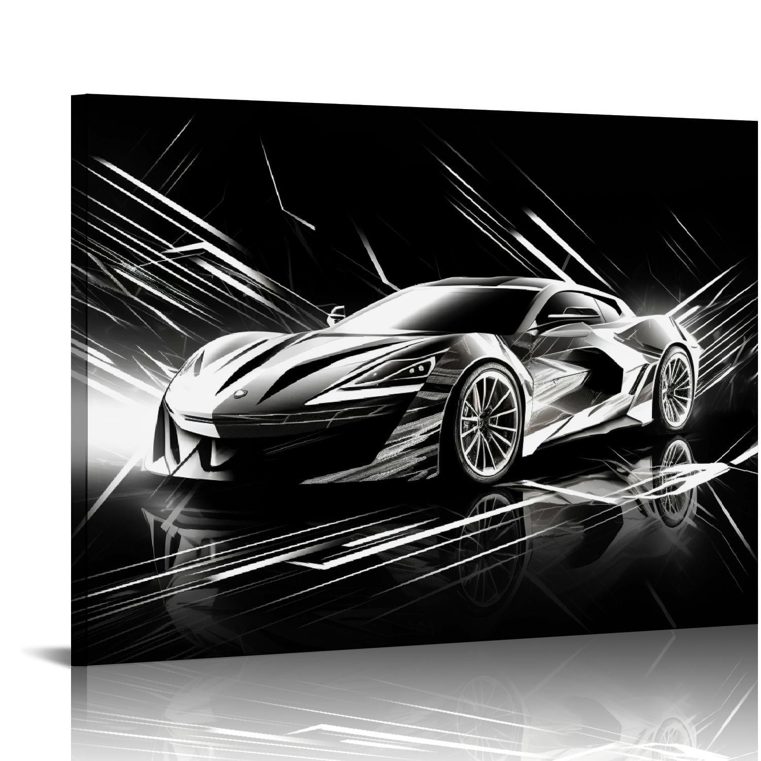 COMIO Car Canvas Poster Wall Art, Supercar Art Prints, - Walmart.com