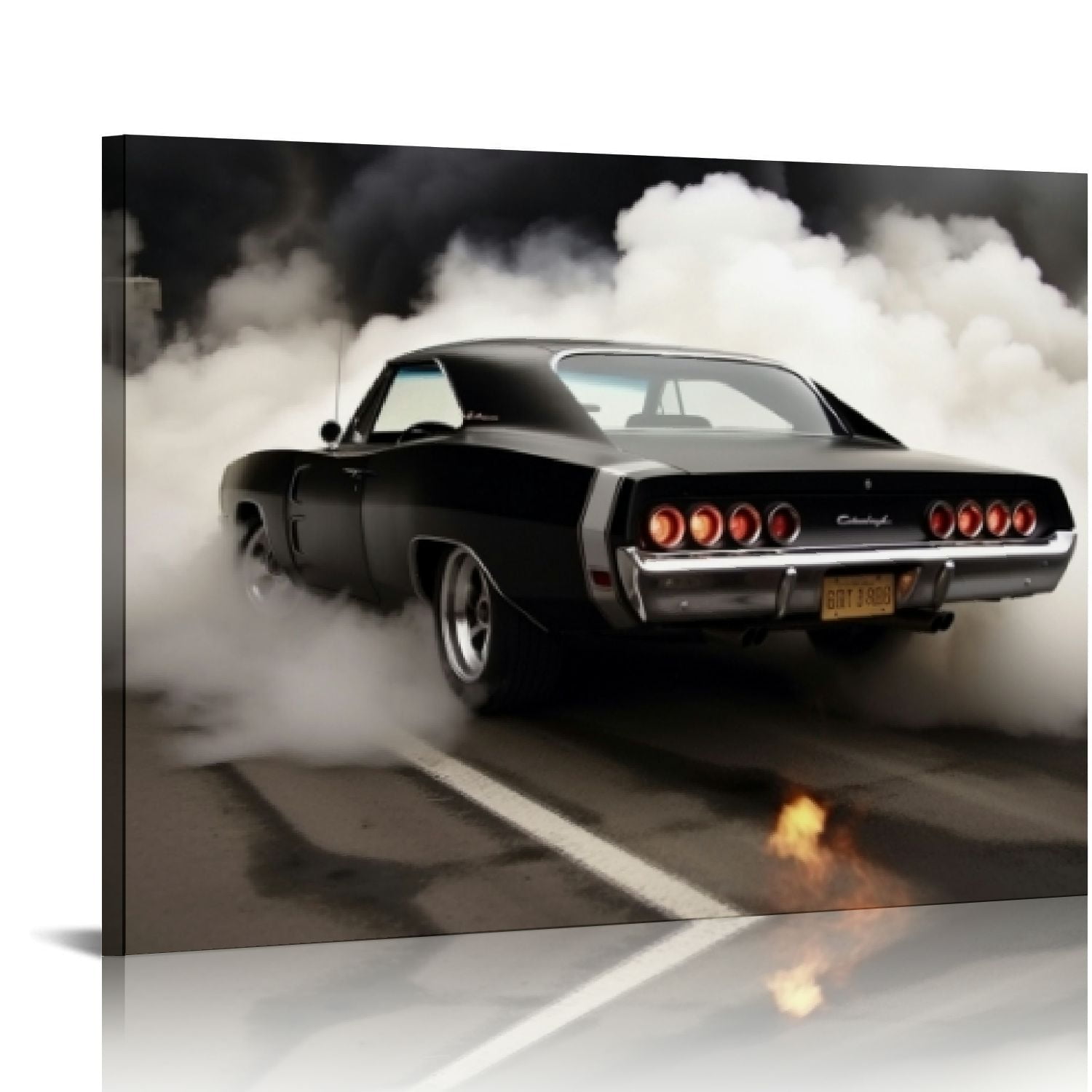 COMIO Car Poster Muscle Car Classic Vintage Car Canvas Wall Art Poster ...
