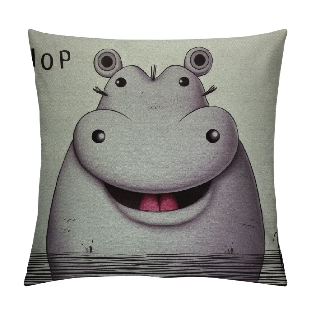 COMIO Cartoon Animal Pillow Covers Kids Pillowcase Throw Pillow Covers ...