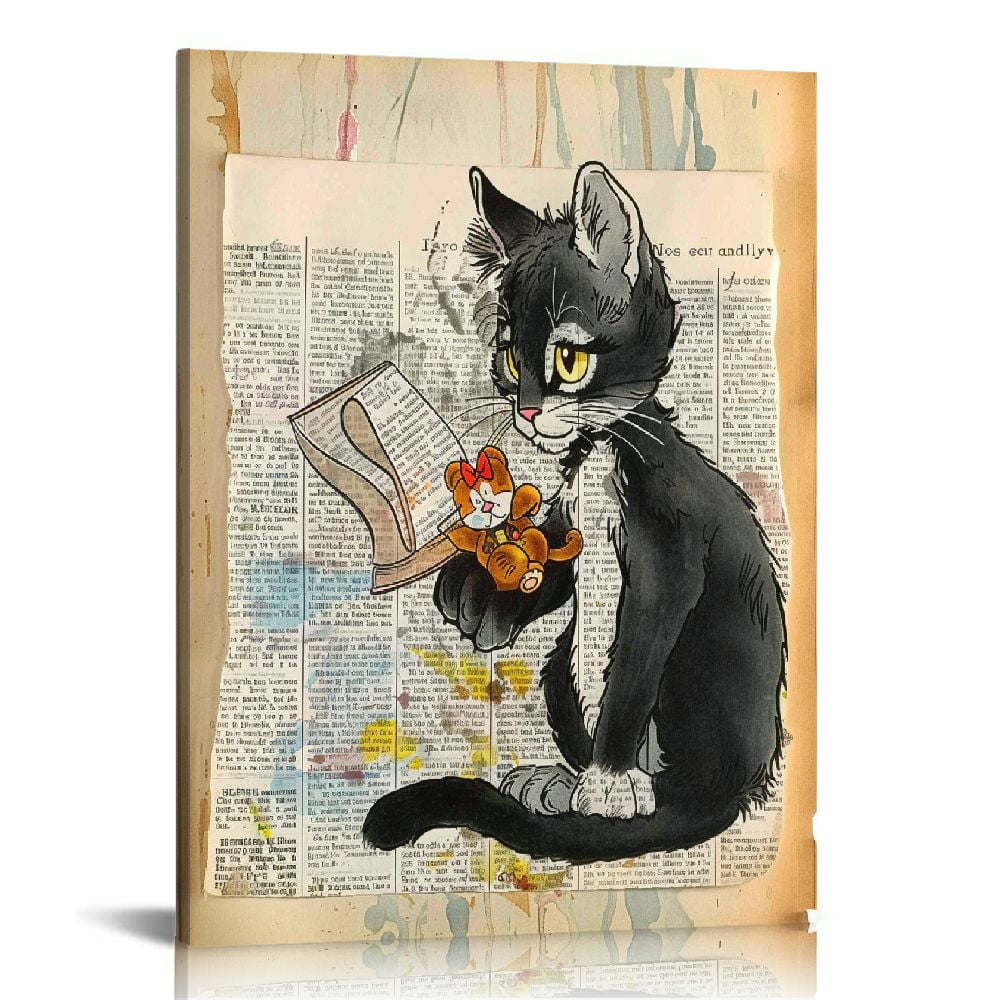 COMIO Cartoon Old School Happy Vintage Dictionary Print Home ...