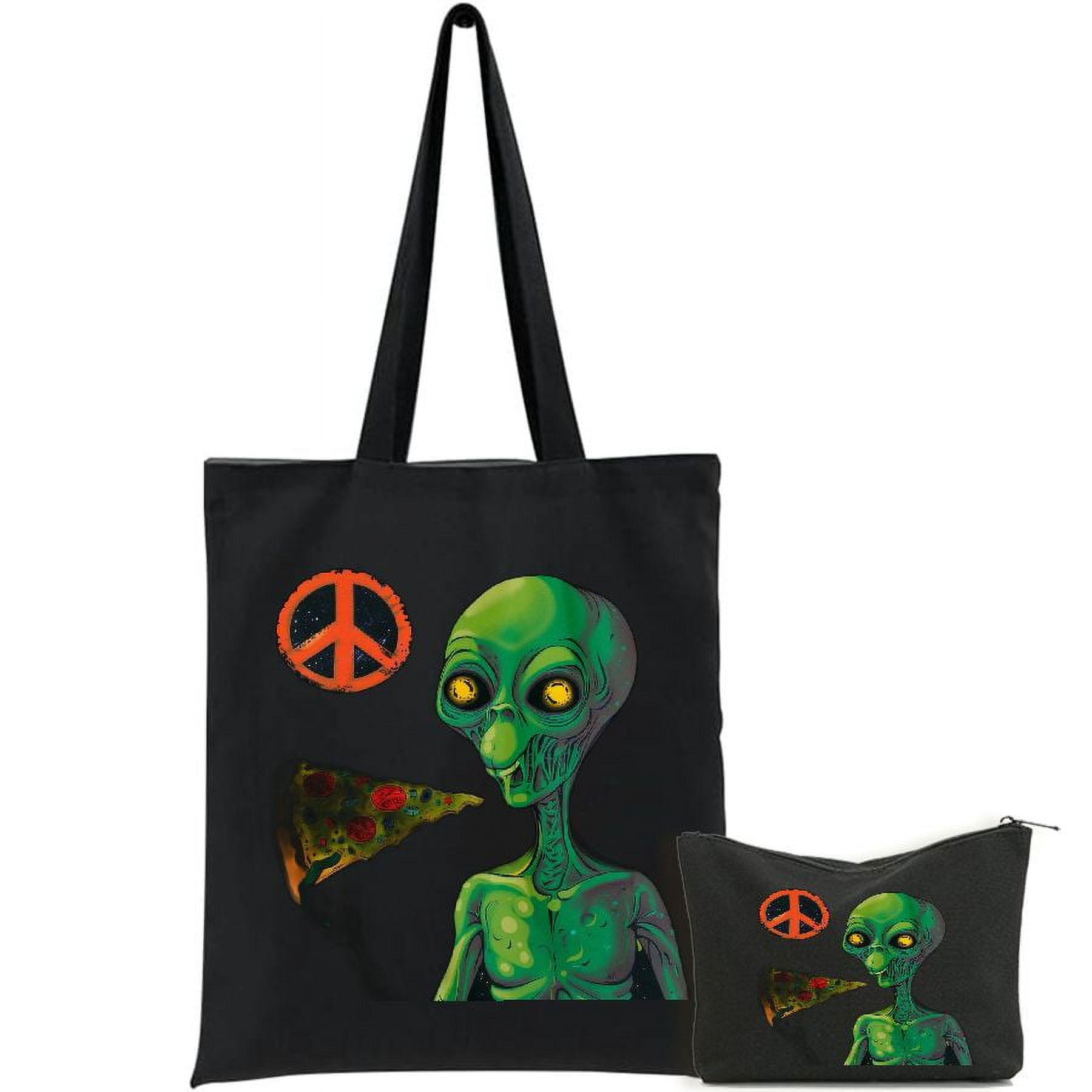 COMIO Casual Large Capacity Shoulder Bag 2 Pcs Canvas Tote Bags Cute ...