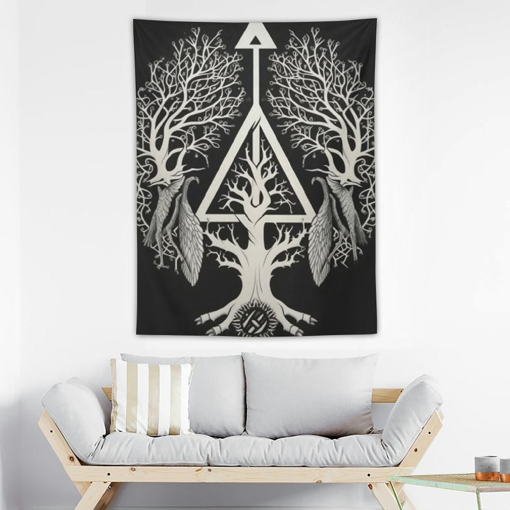 COMIO Celtic Wolf Tree Tapestry - Available in 30x40 Inch - Walmart.com