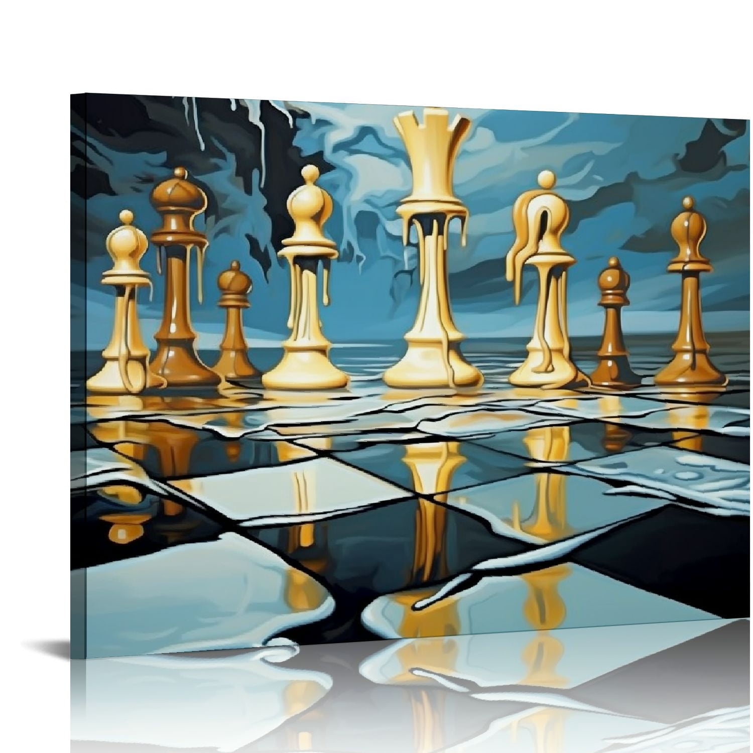 COMIO Chess Surrealist Salvador Dali 2 Canvas Art - Home Decor Wall Art ...