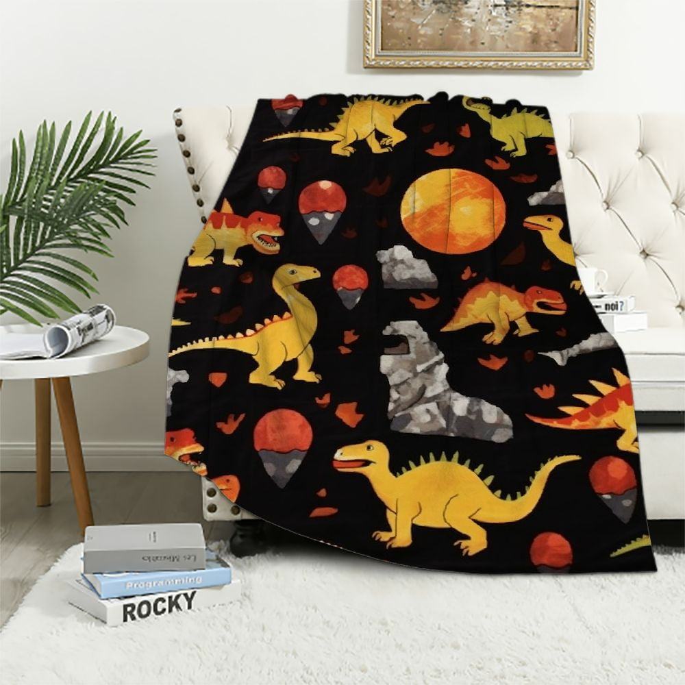 COMIO Chicken Nugget Blanket Super Soft Flannel Blanket Fluffy Cozy ...