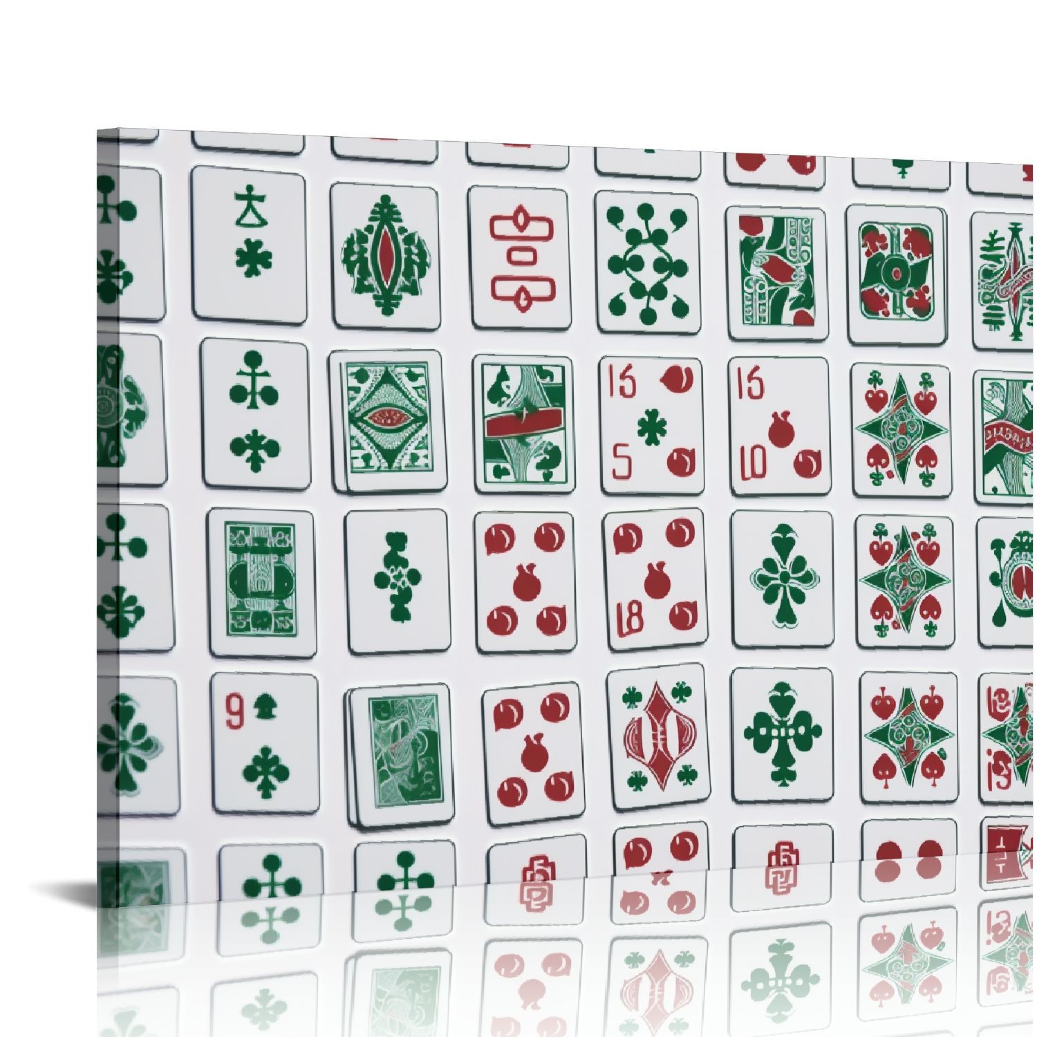 COMIO Chinese Mahjong Canvas Wall Art Painting Hanging Pictures Artwork ...