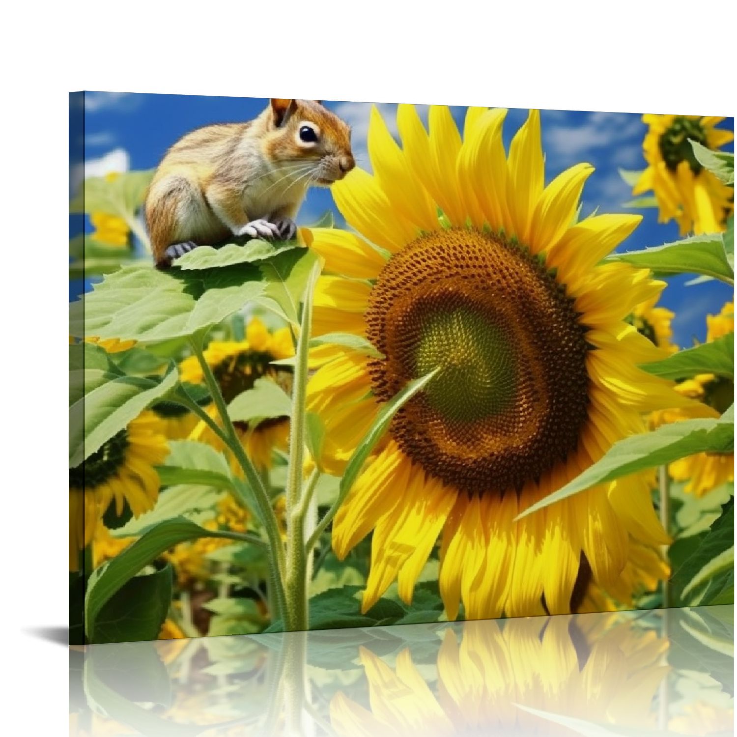 COMIO Chipmunk Canvas Wall Art For Living room Poster Printing、Bedroom ...